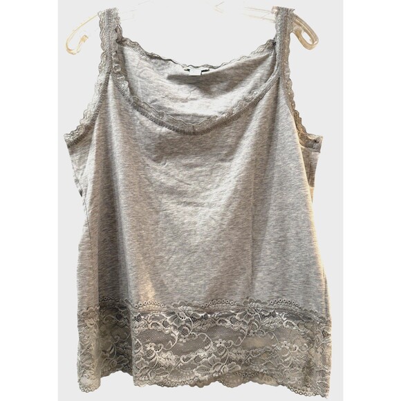 Sundance | Tops | Sundance Camisole Tank Size Pxl Gray Lace Trimmed ...